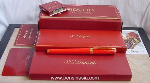 S.T. Dupont Fidelio Red Roller Ball Pen